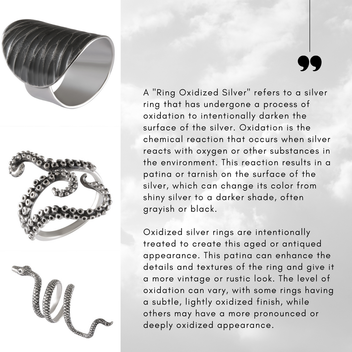 Ring Oxidized Silver – Silver Maker Family