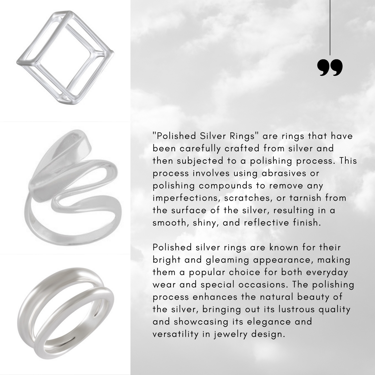 Polished Silver Rings – Silver Maker Family